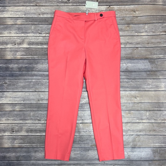 Pure Collection | Pants & Jumpsuits | Pure Collection Coral Pink Sateen ...